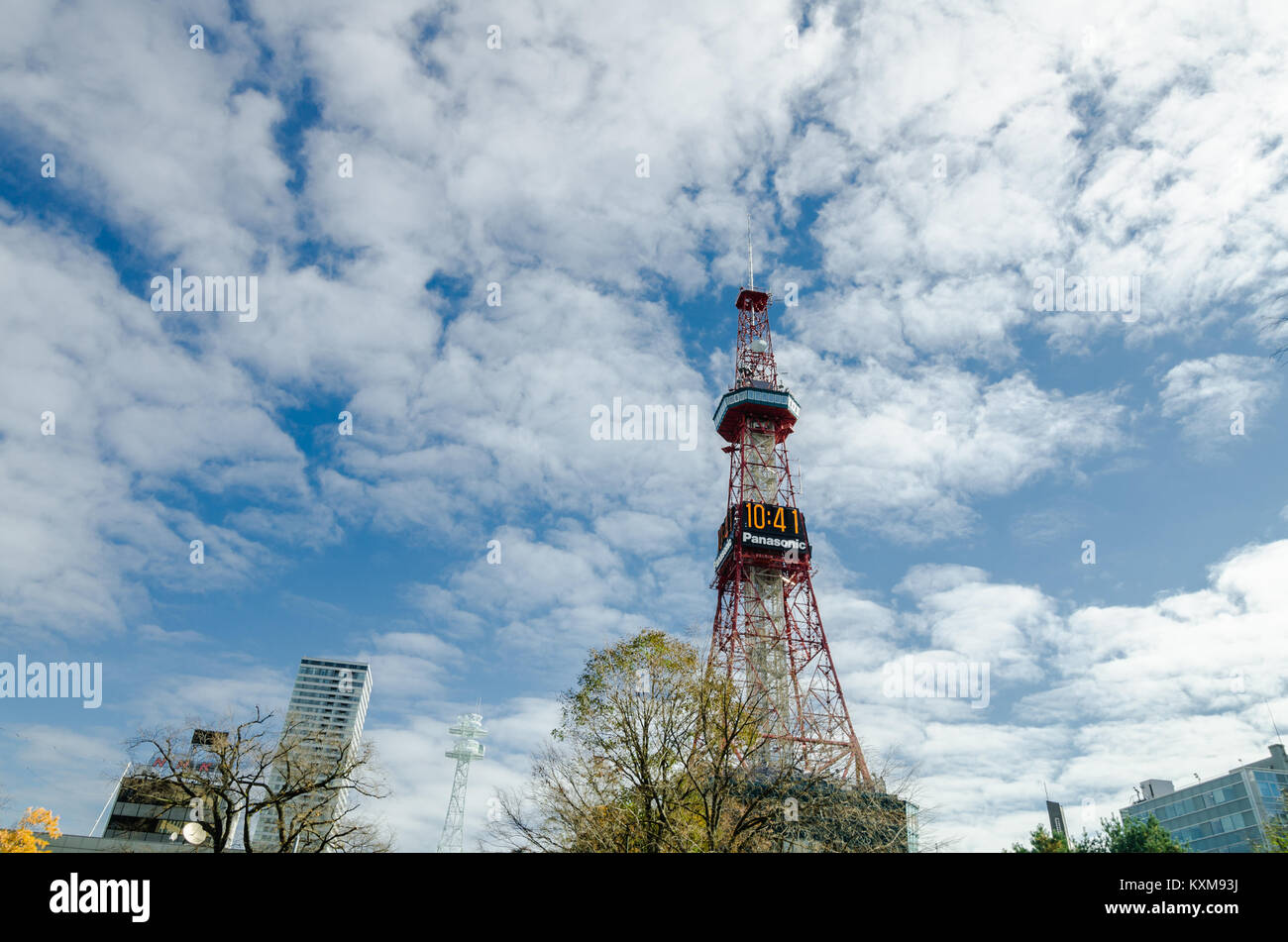 The Sapporo TV Tower, built in 1957, is a 147.2m high TV tower with an ...