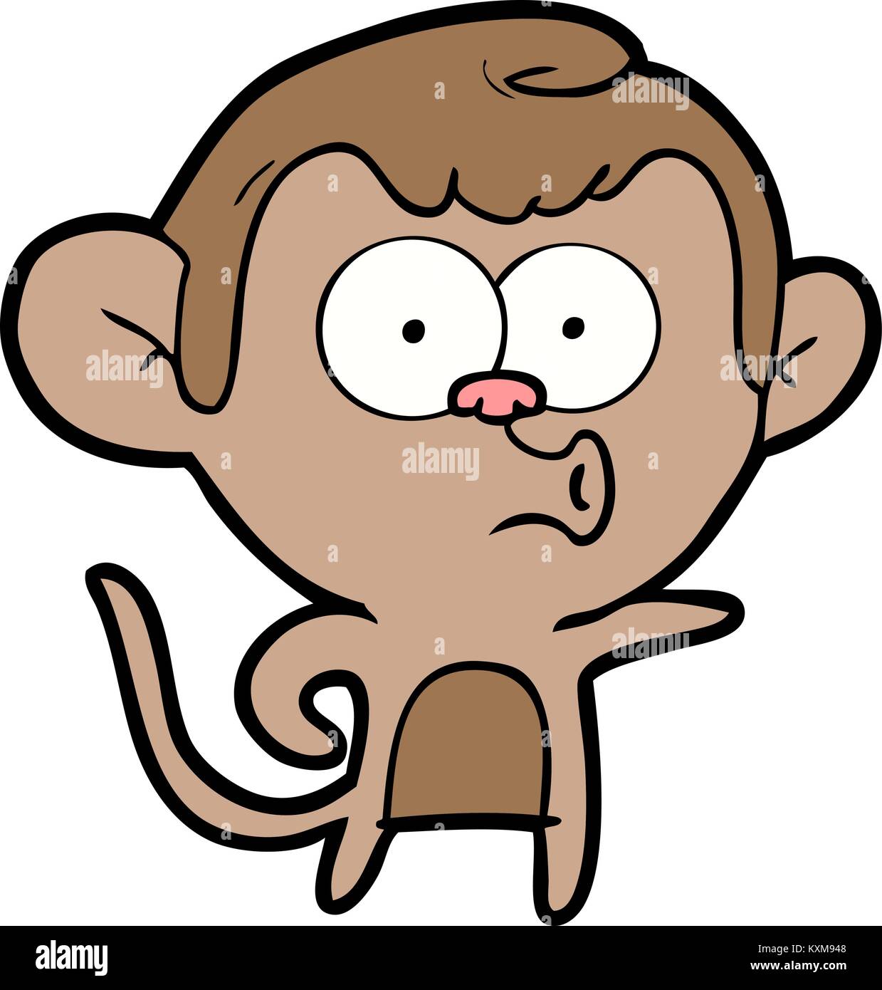 cartoon pointing monkey Stock Vector Image & Art - Alamy