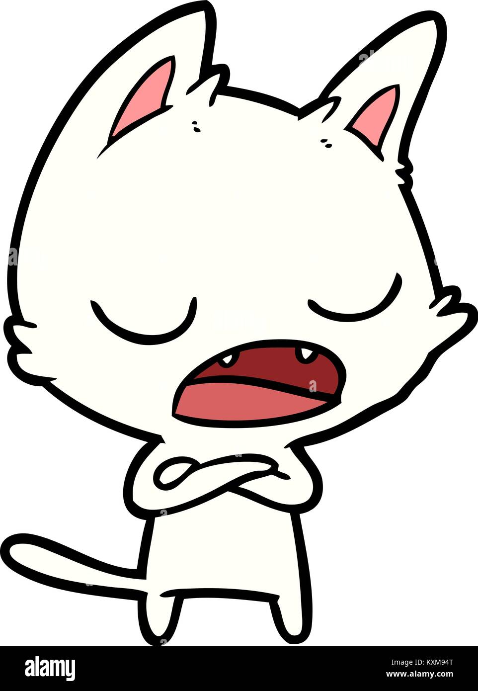 talking cat cartoon Stock Vector Image & Art - Alamy