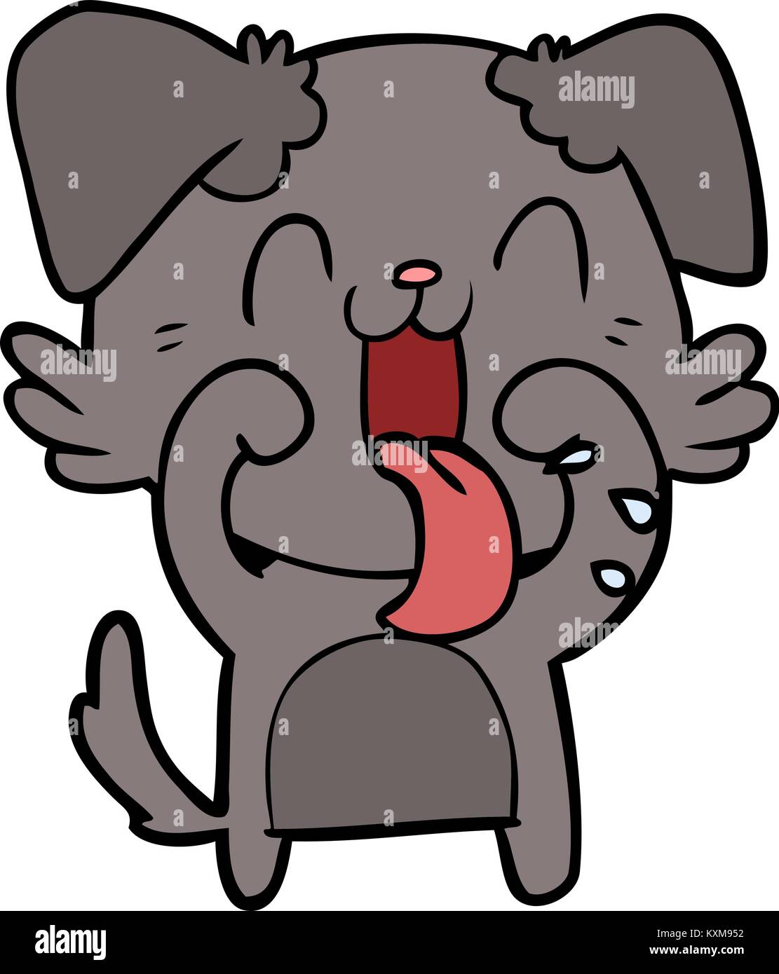 cartoon panting dog Stock Vector Image & Art - Alamy