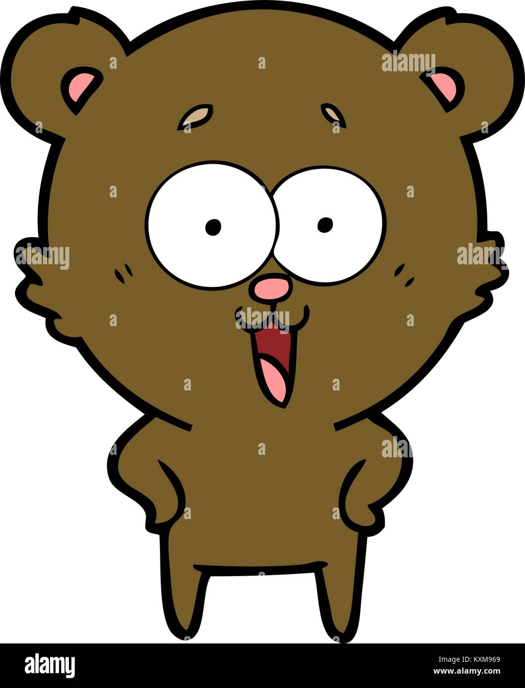 laughing teddy bear cartoon Stock Vector Image & Art - Alamy