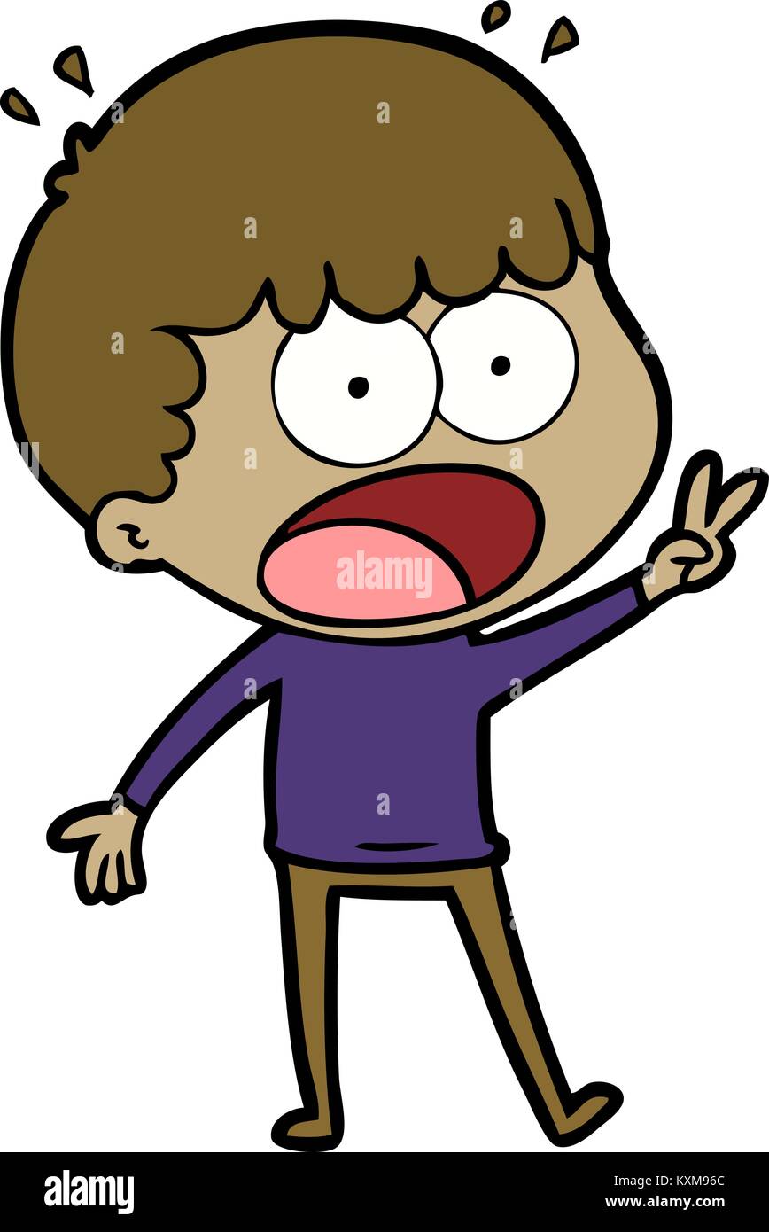 cartoon shocked man Stock Vector Image & Art - Alamy
