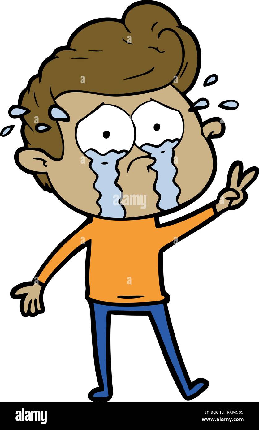 cartoon crying man Stock Vector Image & Art - Alamy