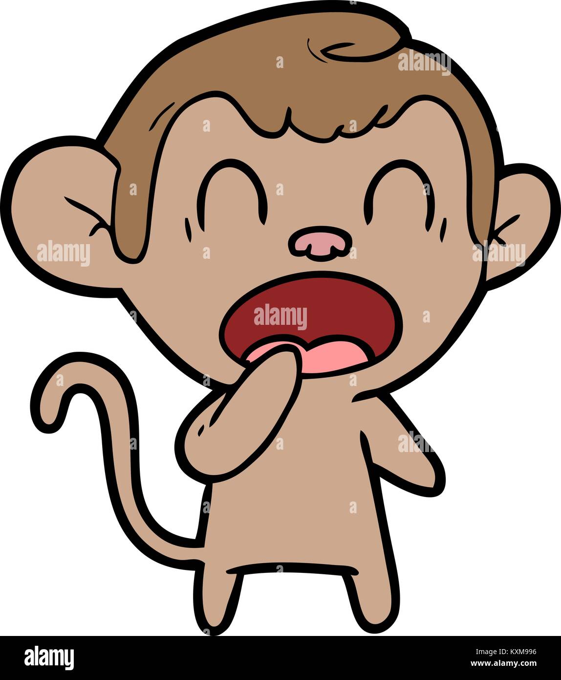 Yawning character Stock Vector Images - Alamy
