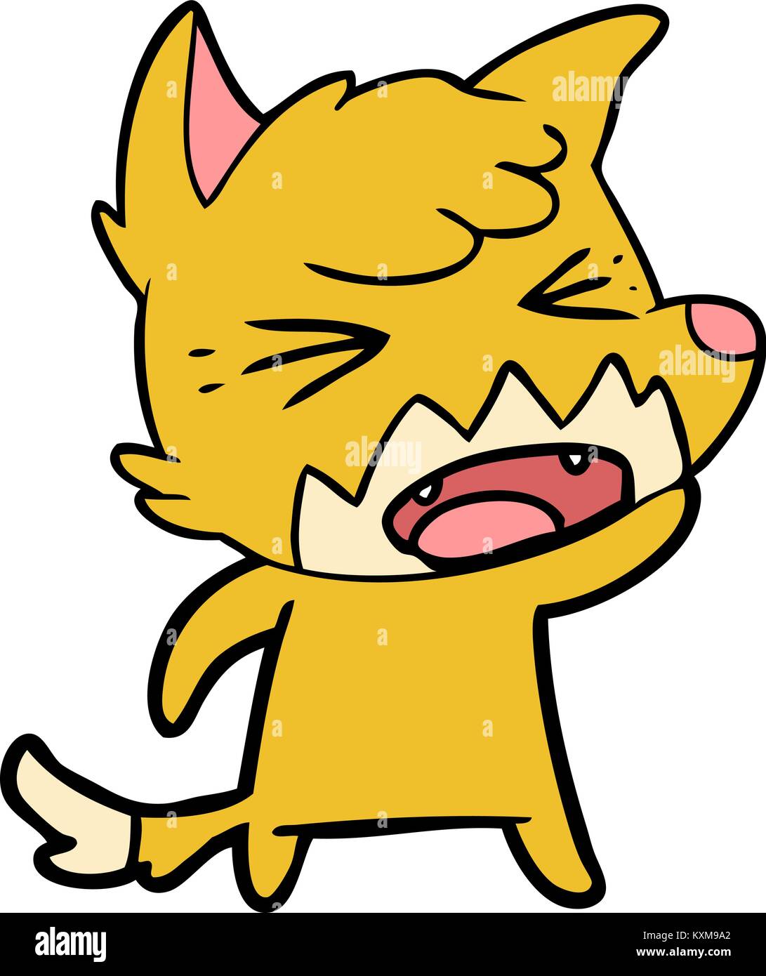 angry cartoon fox Stock Vector Image & Art - Alamy