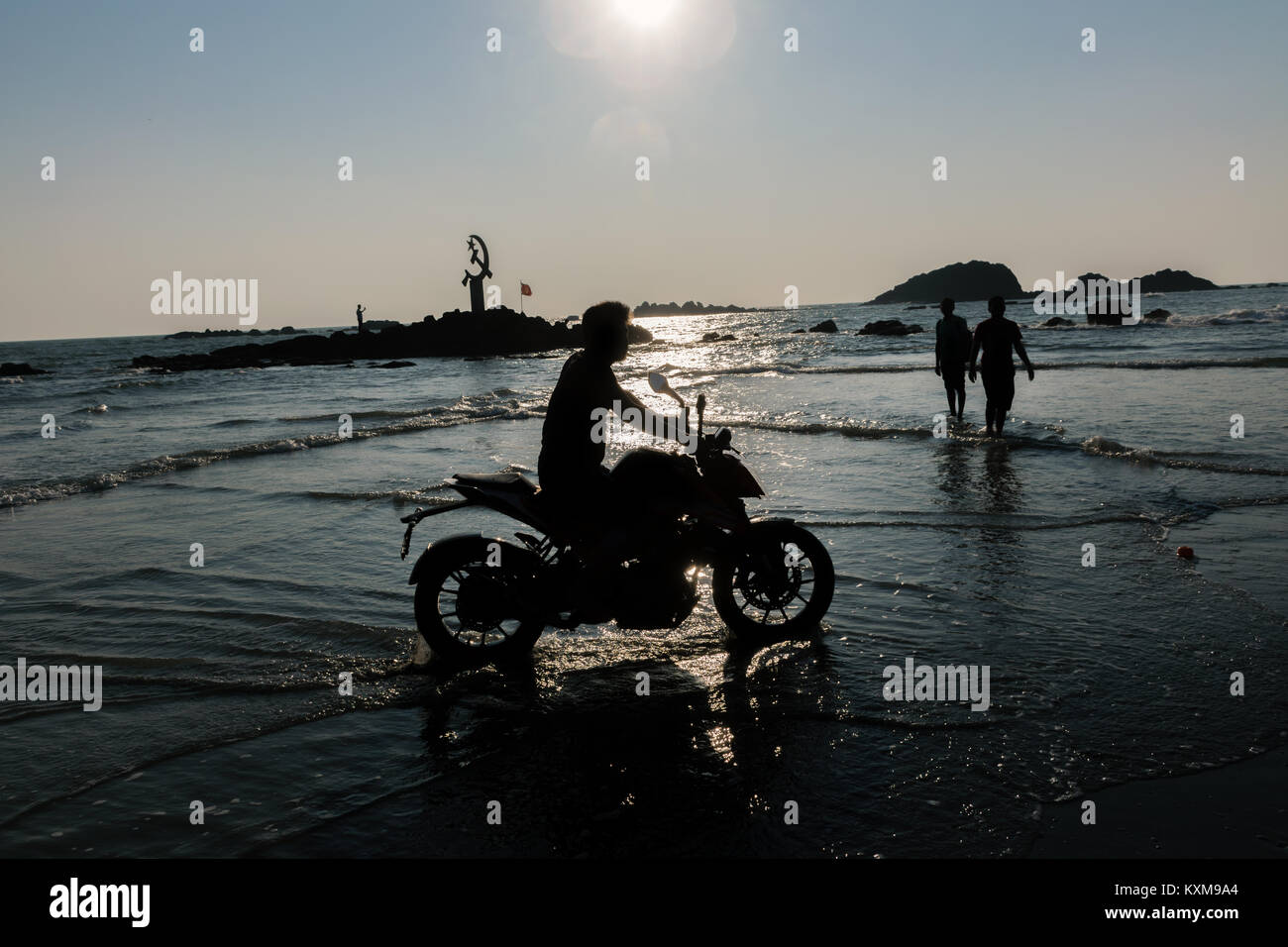 Drive in Beach Kerala, KTM ride Stock Photo - Alamy