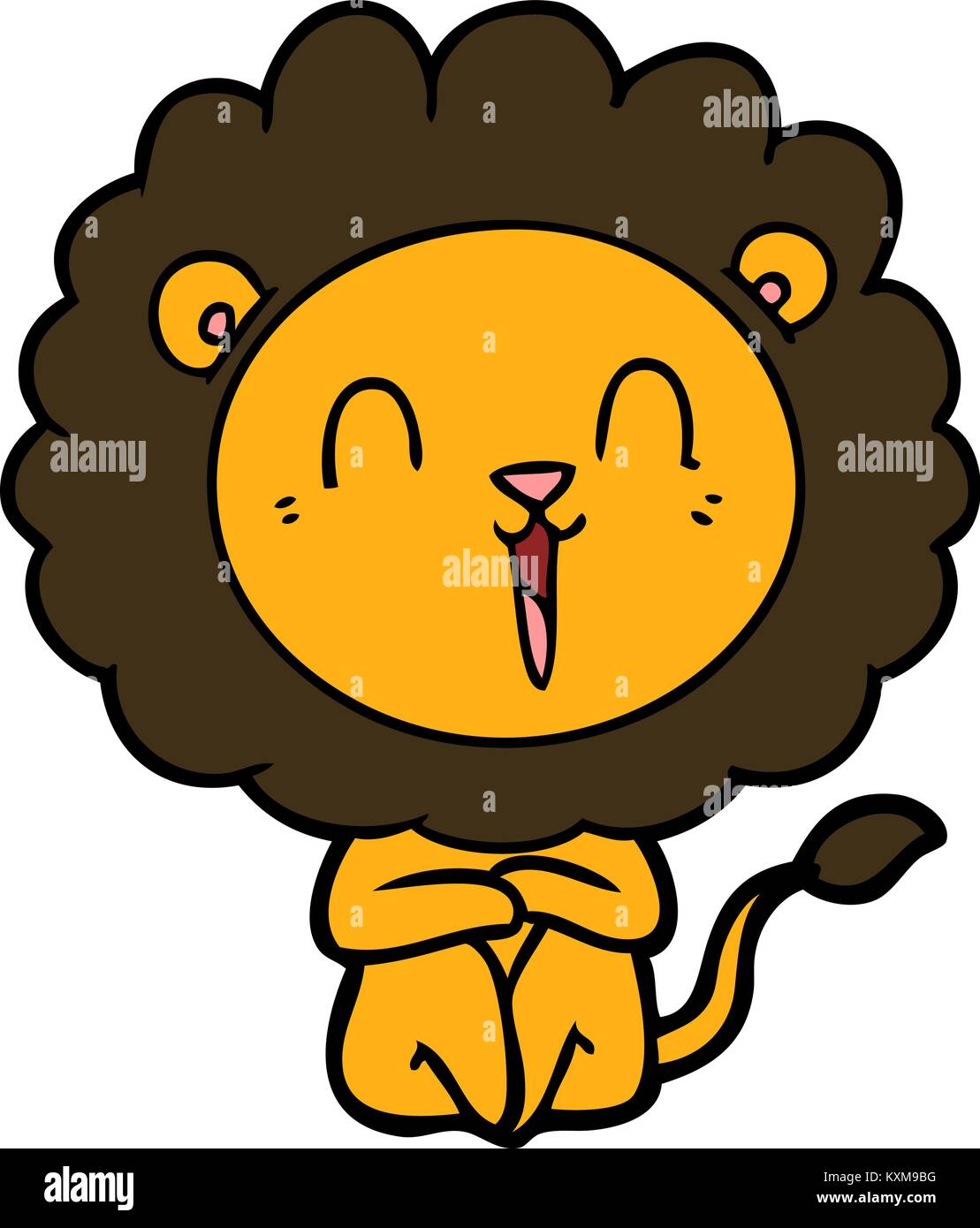 laughing lion cartoon Stock Vector Image & Art - Alamy