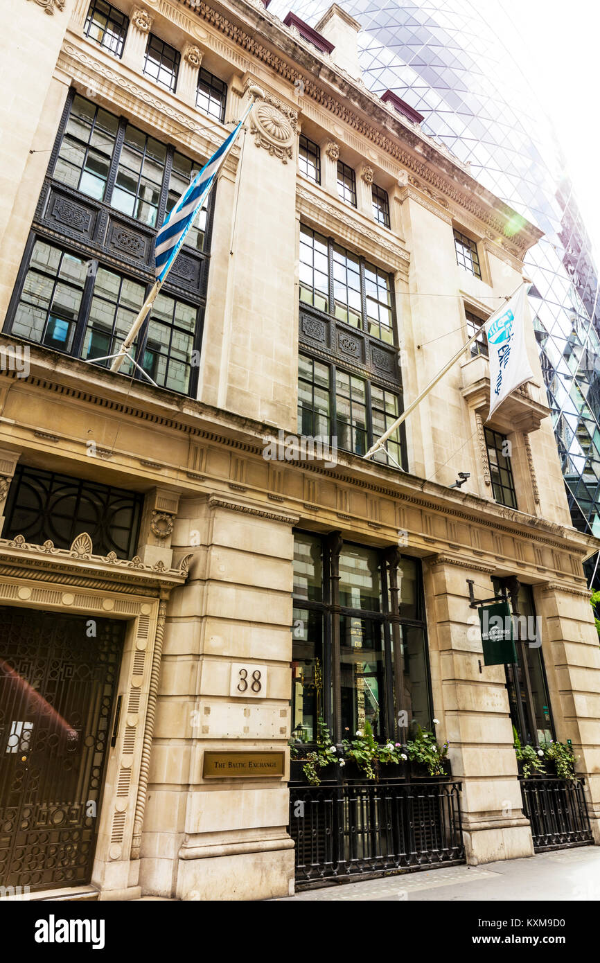 Baltic exchange a global centre for maritime trade hi-res stock ...