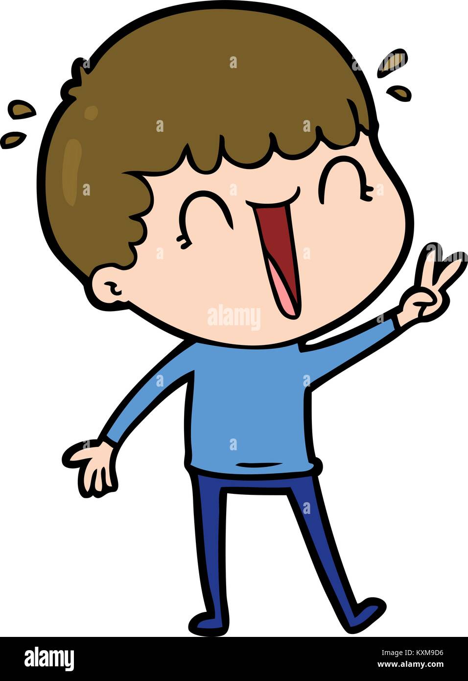 laughing cartoon man Stock Vector Image & Art - Alamy