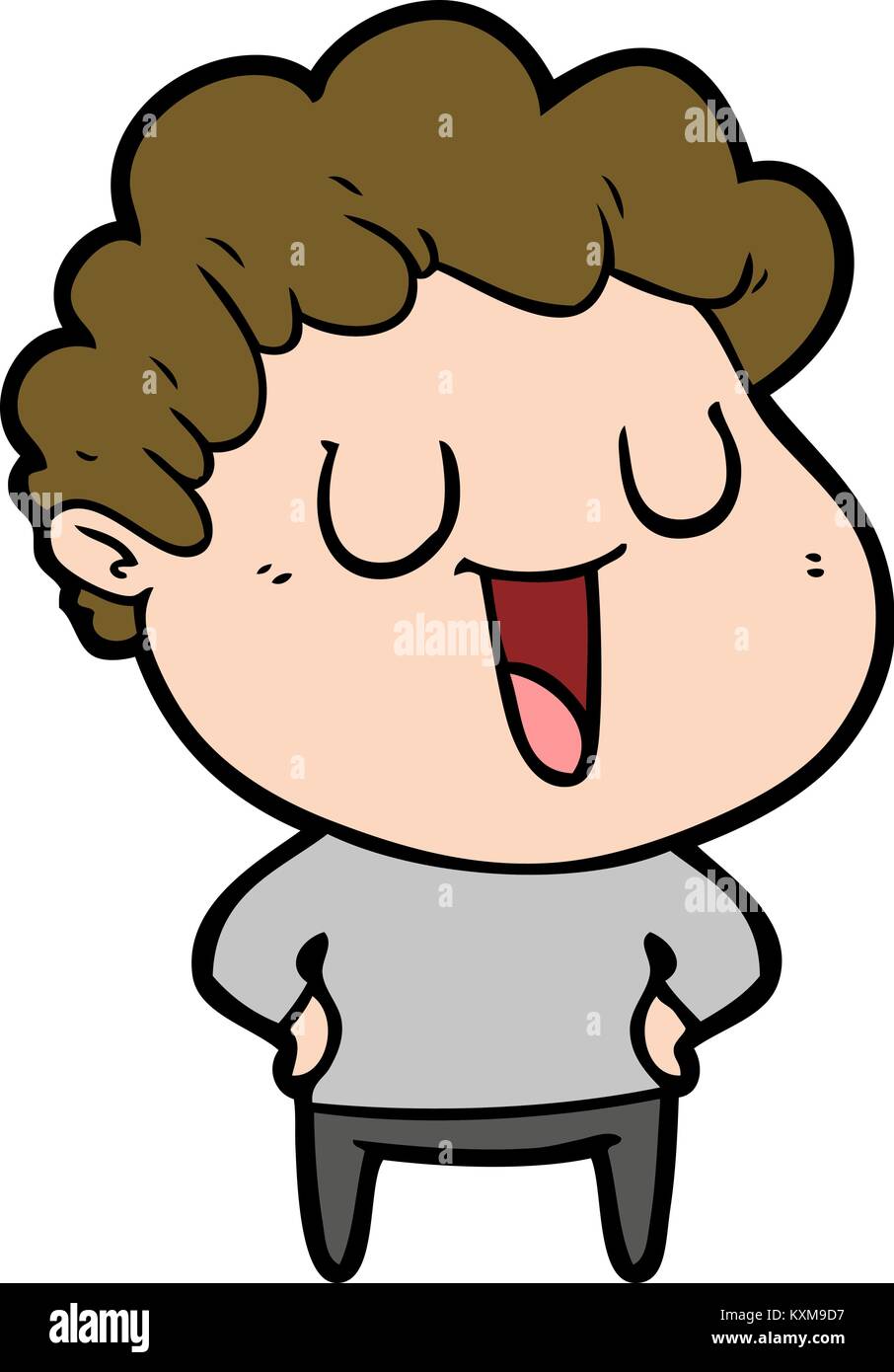 laughing cartoon man Stock Vector Image & Art - Alamy