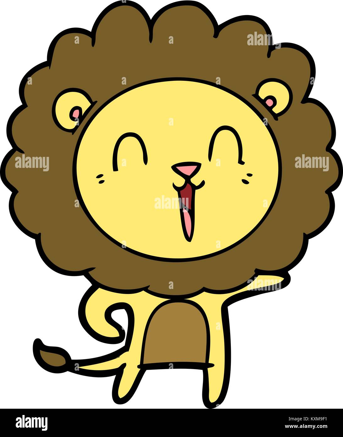 laughing lion cartoon Stock Vector Image & Art - Alamy