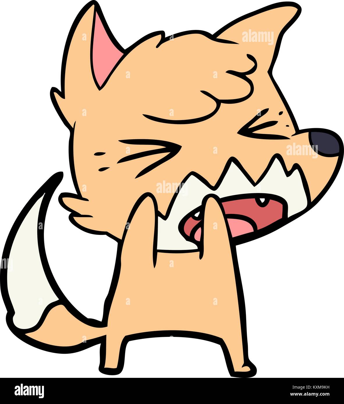angry cartoon fox Stock Vector Image & Art - Alamy
