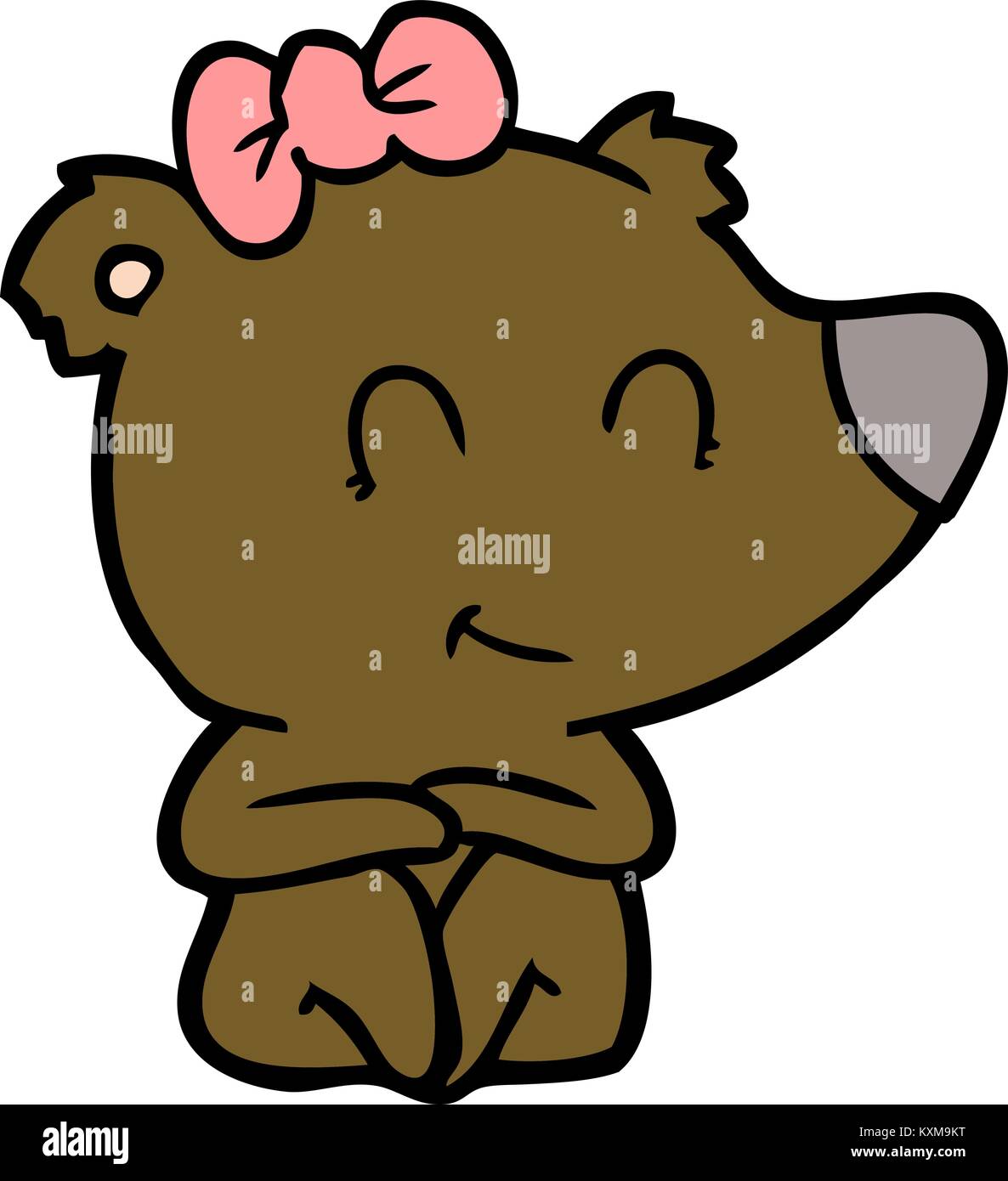 female bear cartoon Stock Vector Image & Art - Alamy