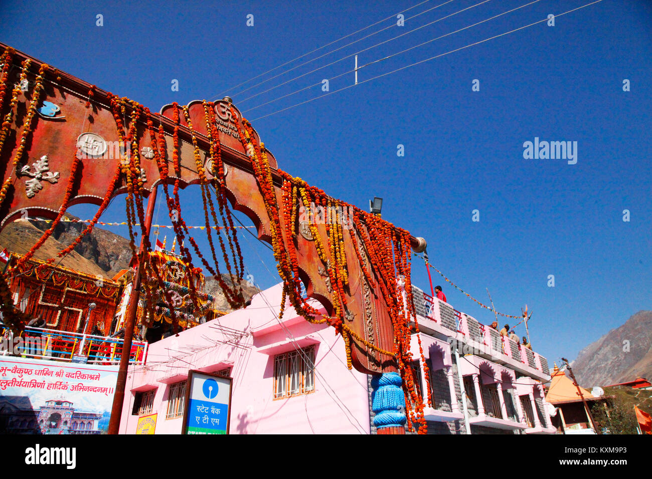Kali Math, Gate, Himalaya, India © by Saji Maramon Stock Photo - Alamy