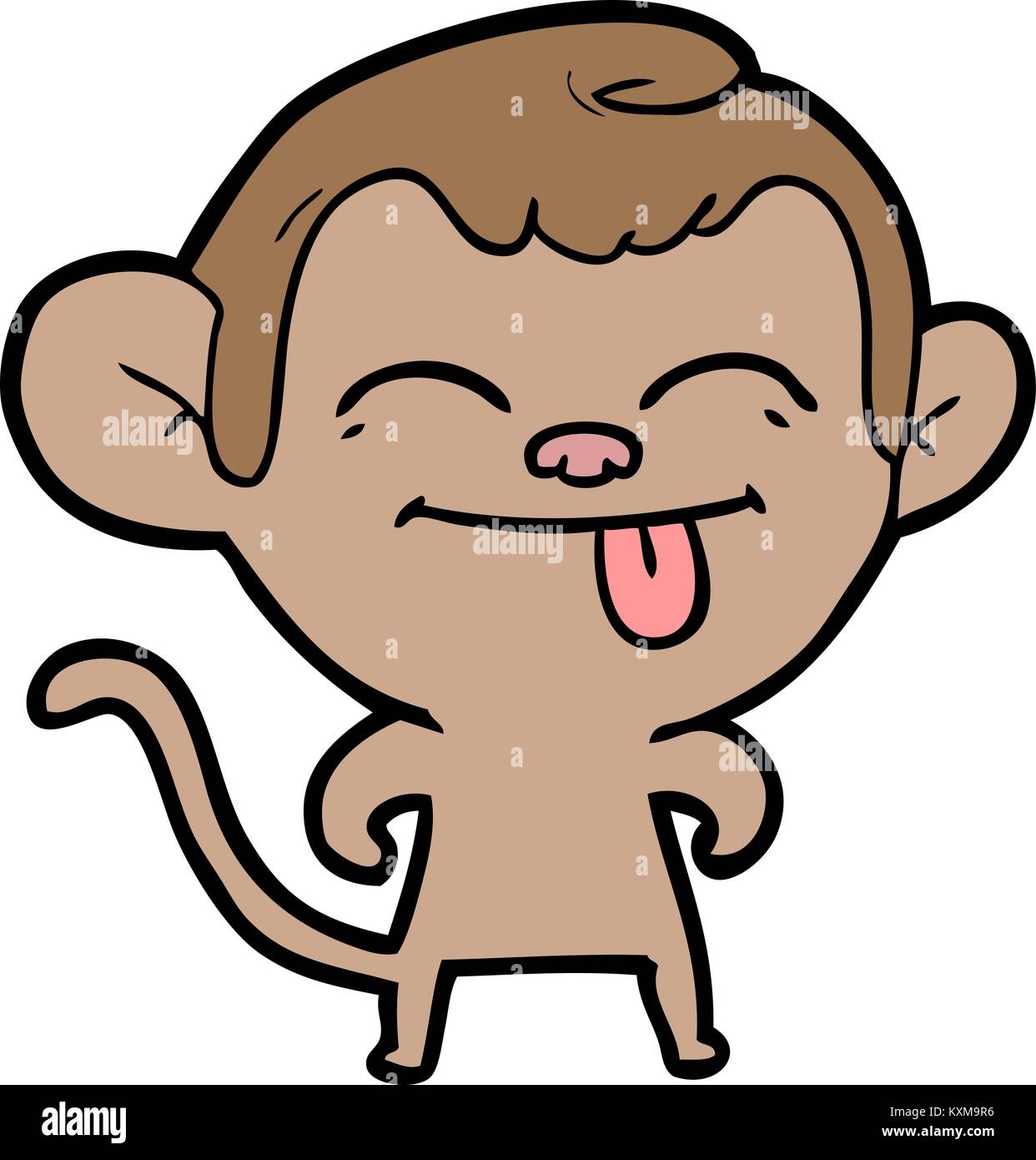 funny cartoon monkey Stock Vector Image & Art - Alamy