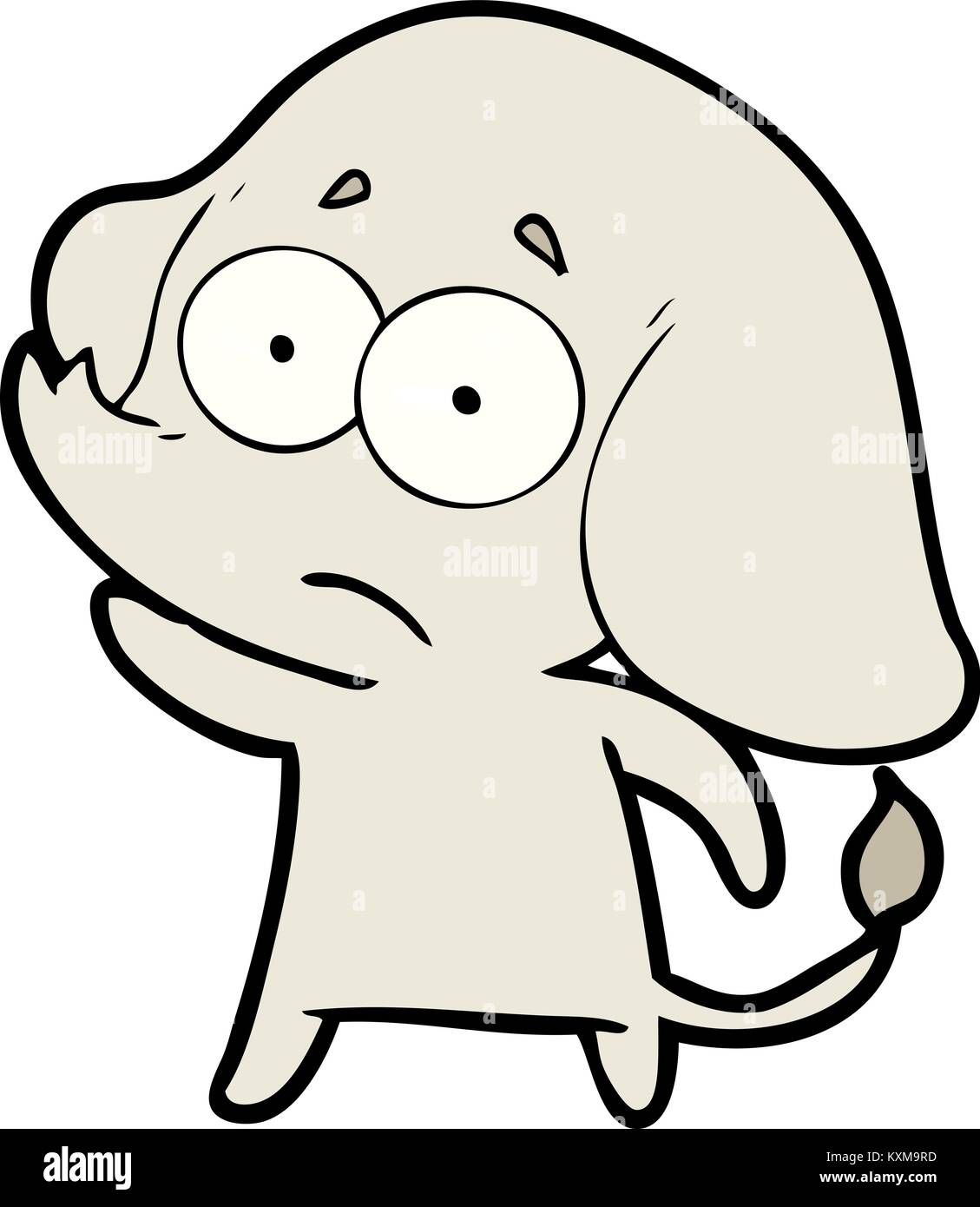 cartoon unsure elephant Stock Vector Image & Art - Alamy