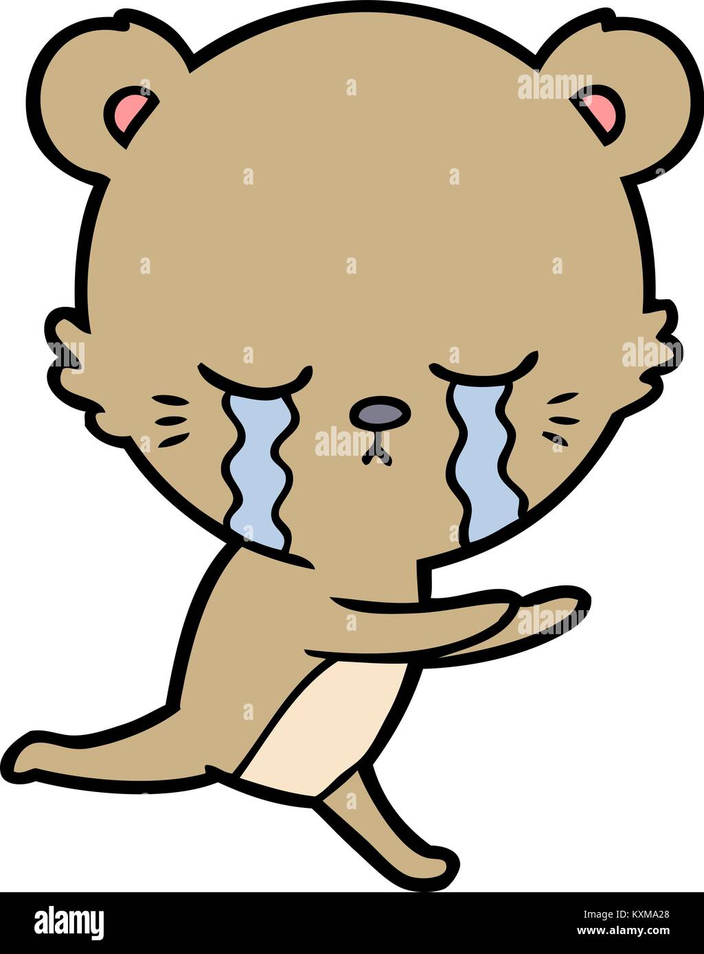crying cartoon bear Stock Vector Image & Art - Alamy