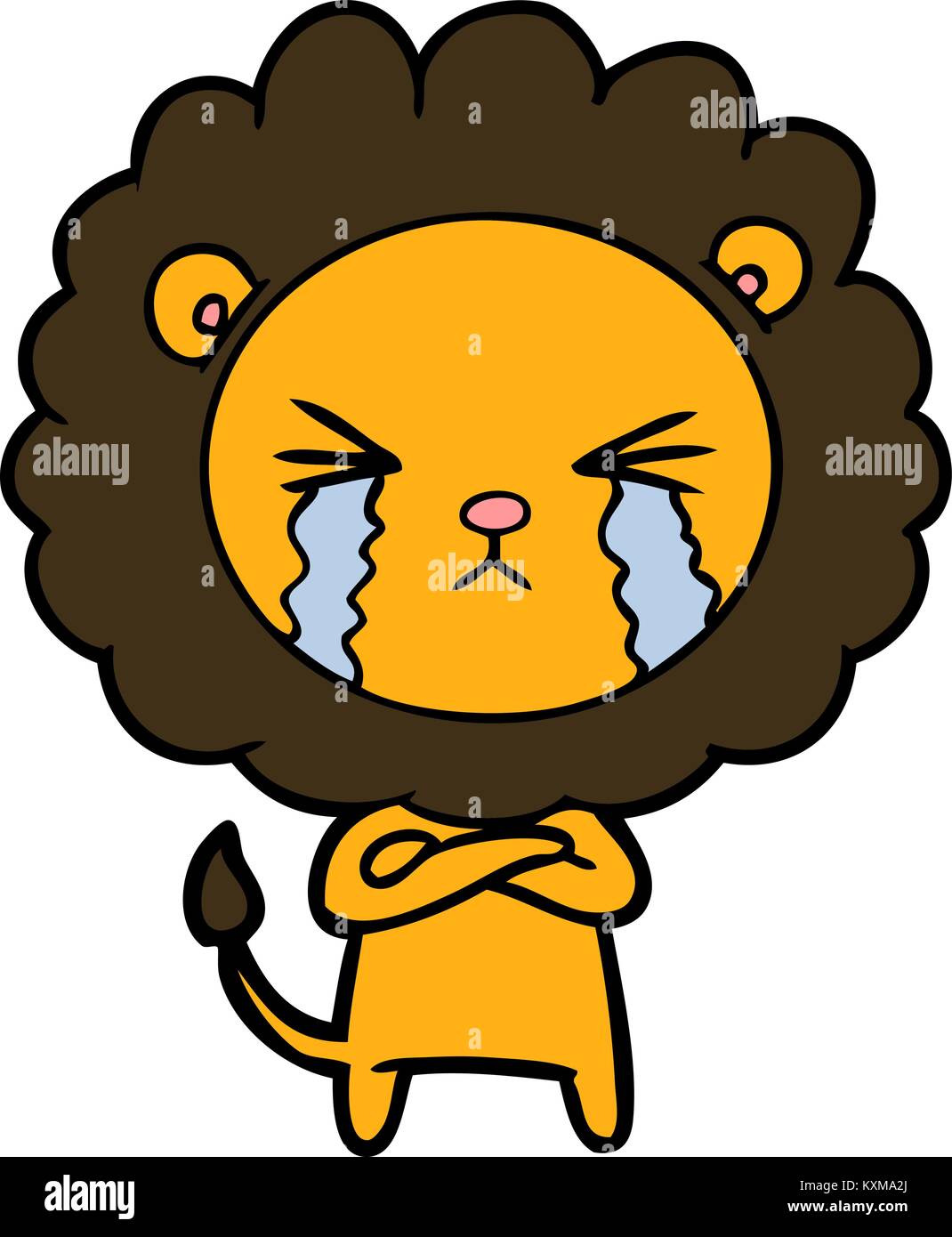 cartoon crying lion Stock Vector Image & Art - Alamy
