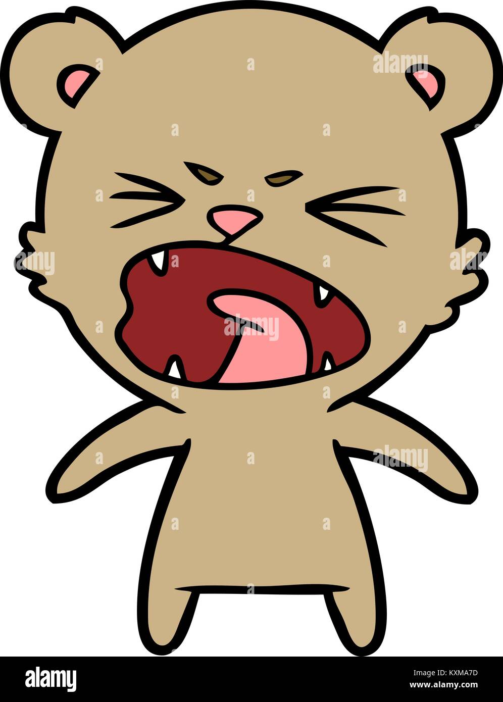 angry cartoon bear Stock Vector Image & Art - Alamy