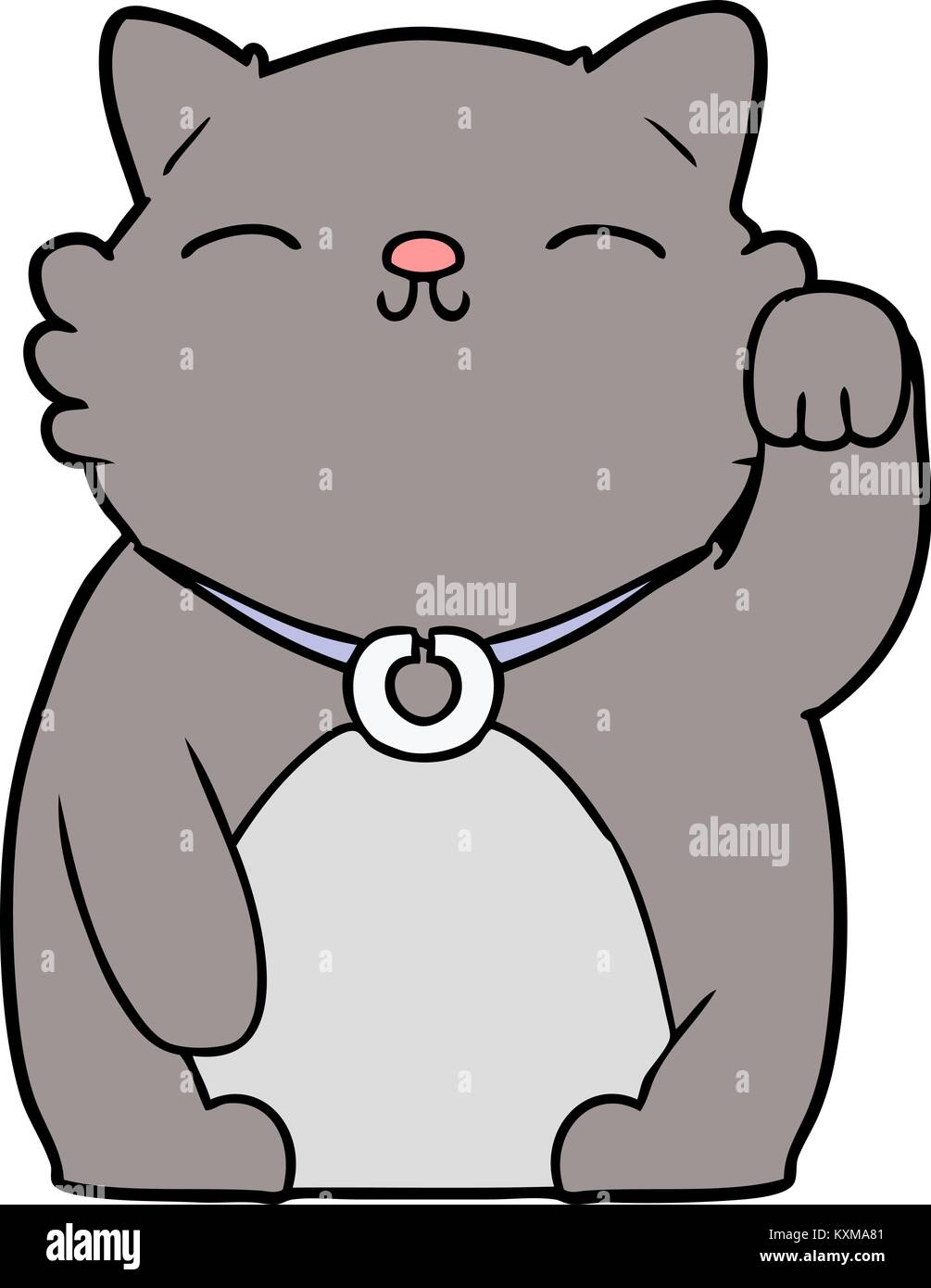 cartoon cat waving Stock Vector Image & Art - Alamy