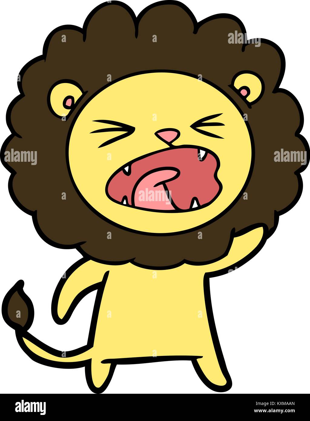 cartoon angry lion Stock Vector Image & Art - Alamy
