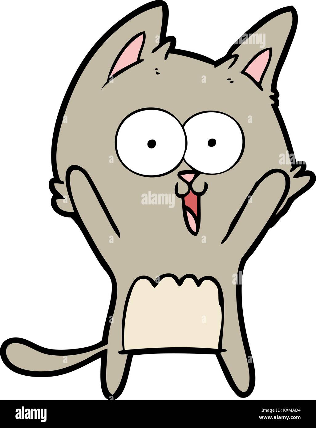 funny cartoon cat Stock Vector Image & Art - Alamy