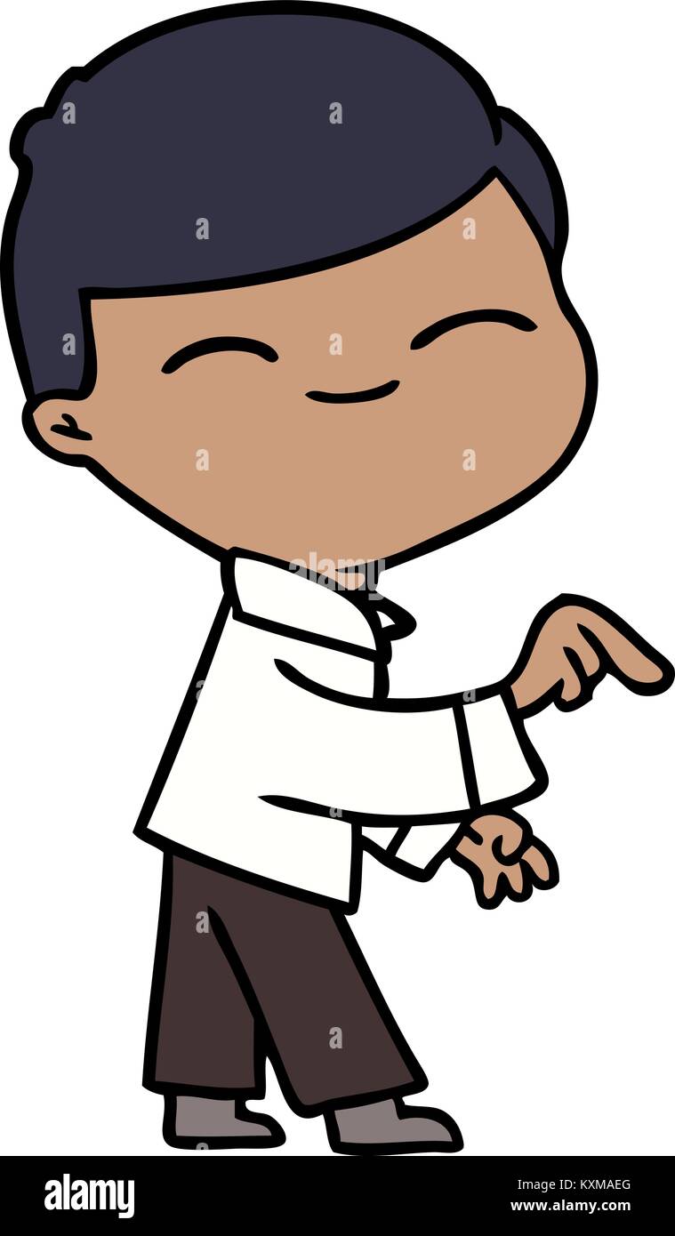 Man smiling finger pointing Stock Vector Images - Alamy