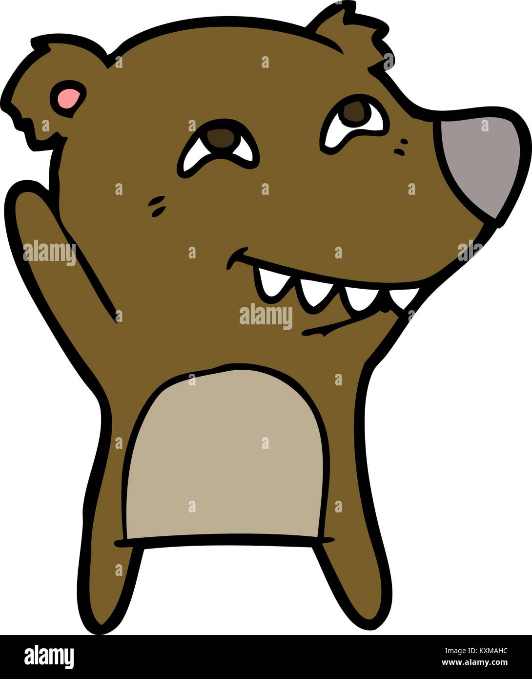 cartoon bear showing teeth Stock Vector Image & Art - Alamy