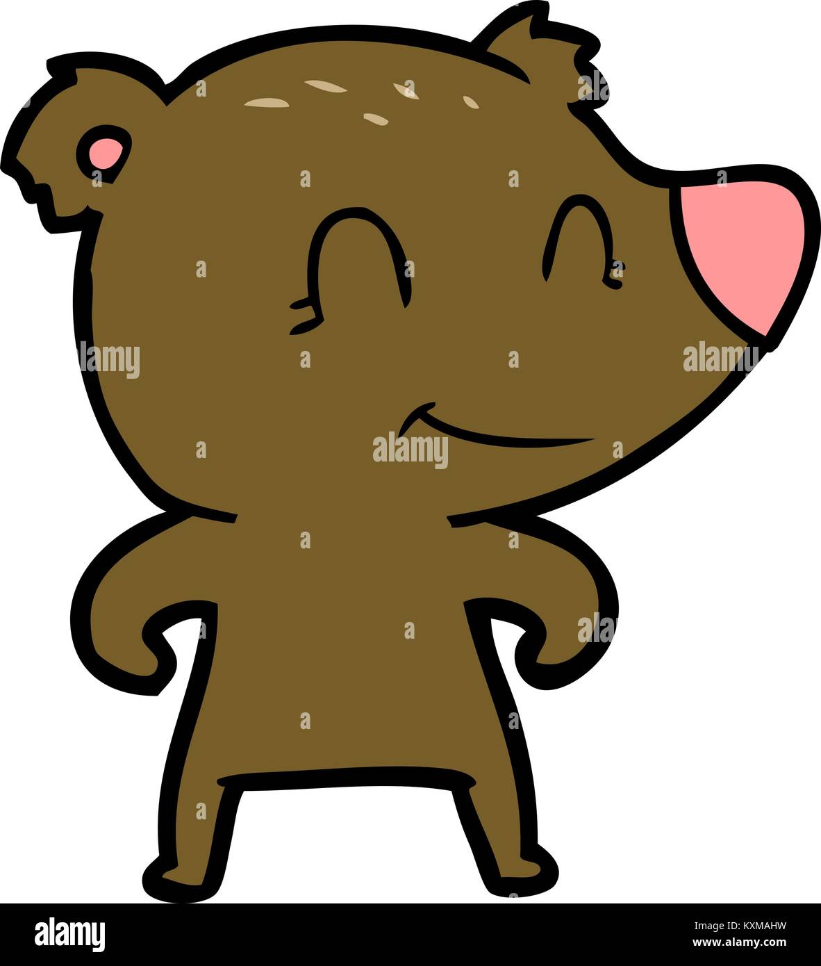 smiling bear cartoon Stock Vector Image & Art - Alamy