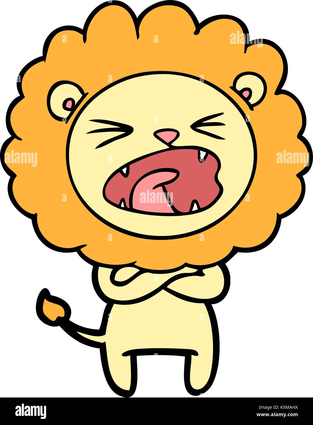 cartoon angry lion Stock Vector Image & Art - Alamy
