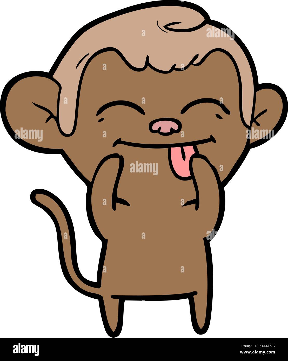 funny cartoon monkey Stock Vector Image & Art - Alamy