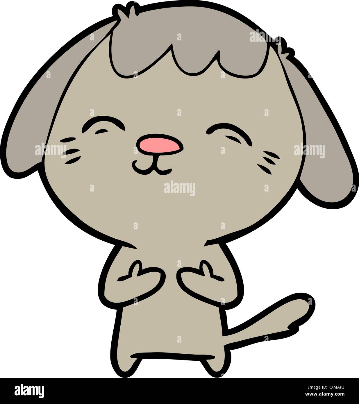 happy cartoon dog Stock Vector Image & Art - Alamy