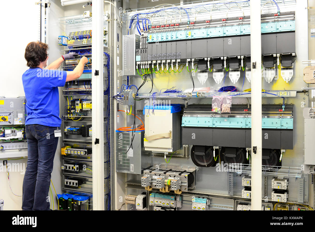 production and assembly of microelectronics in a hi-tech factory ...