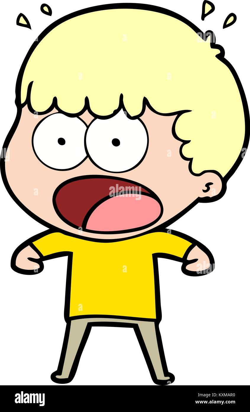 cartoon shocked man Stock Vector Image & Art - Alamy