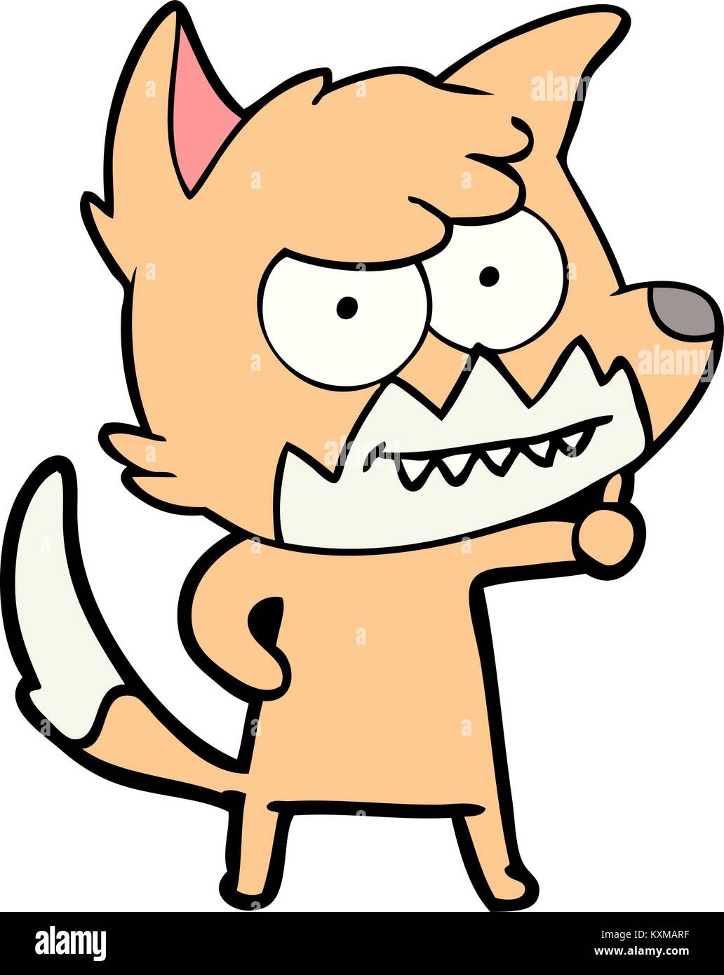 cartoon grinning fox Stock Vector Image & Art - Alamy