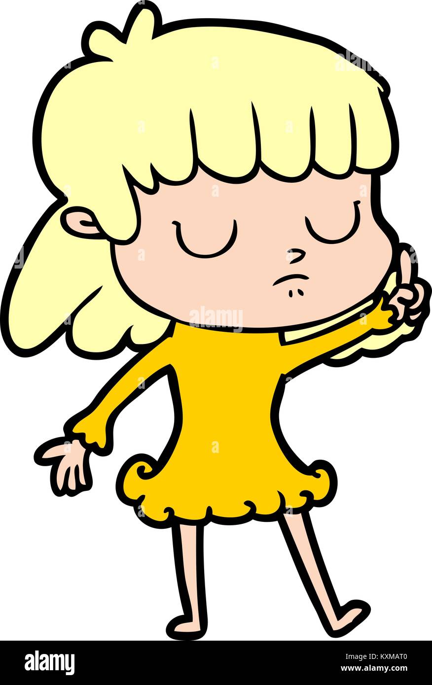 cartoon indifferent woman Stock Vector Image & Art - Alamy