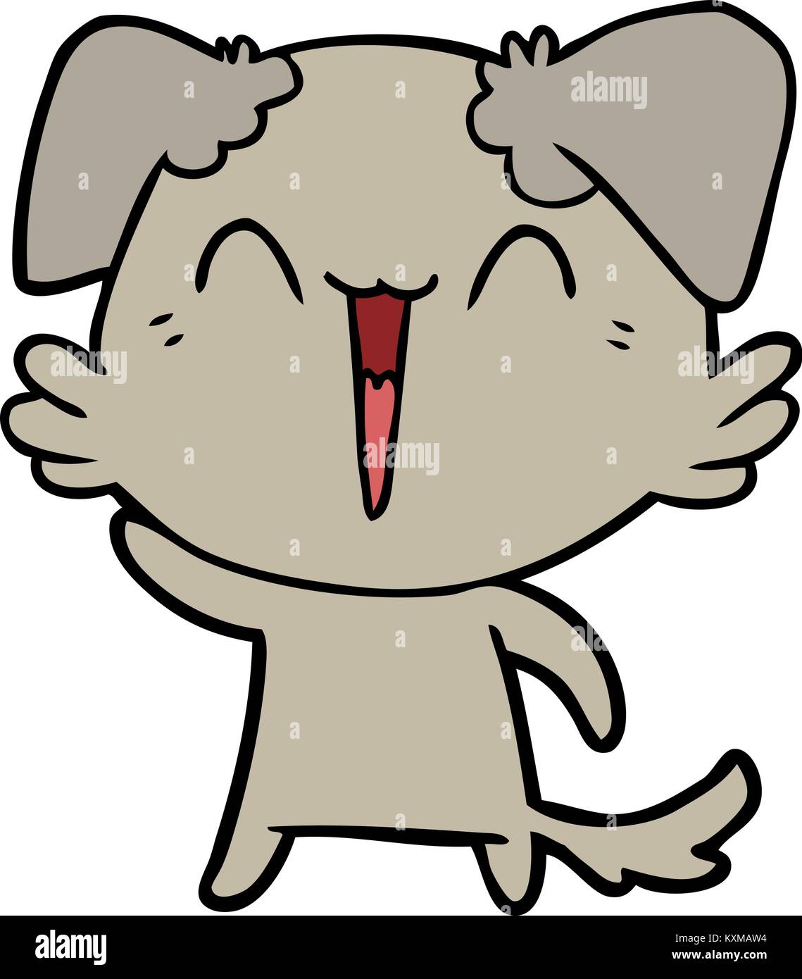 waving little dog cartoon Stock Vector Image & Art - Alamy
