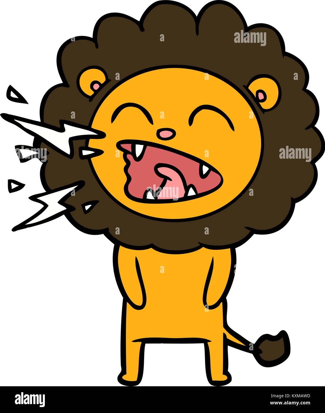 cartoon roaring lion Stock Vector Image & Art - Alamy