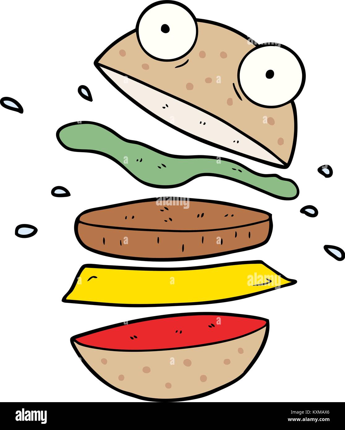 cartoon amazing burger Stock Vector Image & Art - Alamy