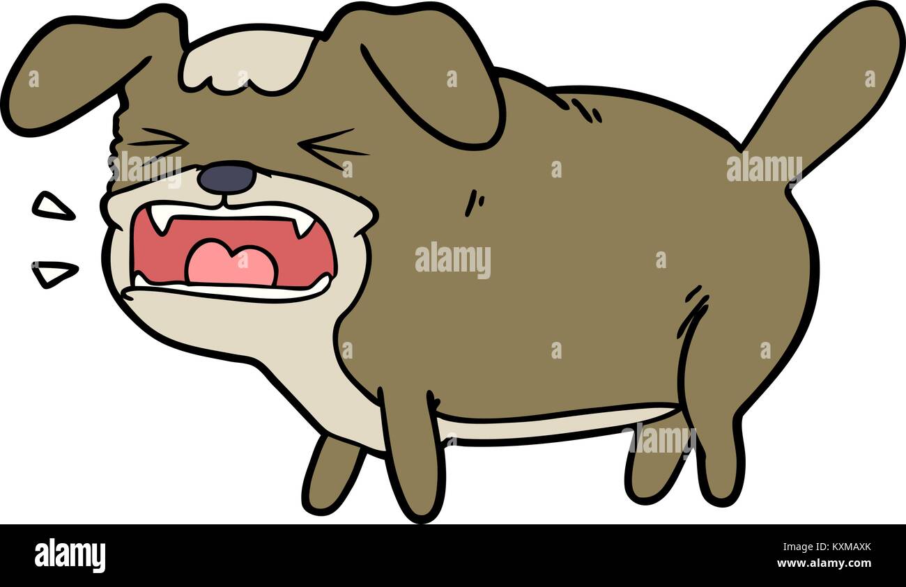 cartoon dog barking Stock Vector Image & Art - Alamy