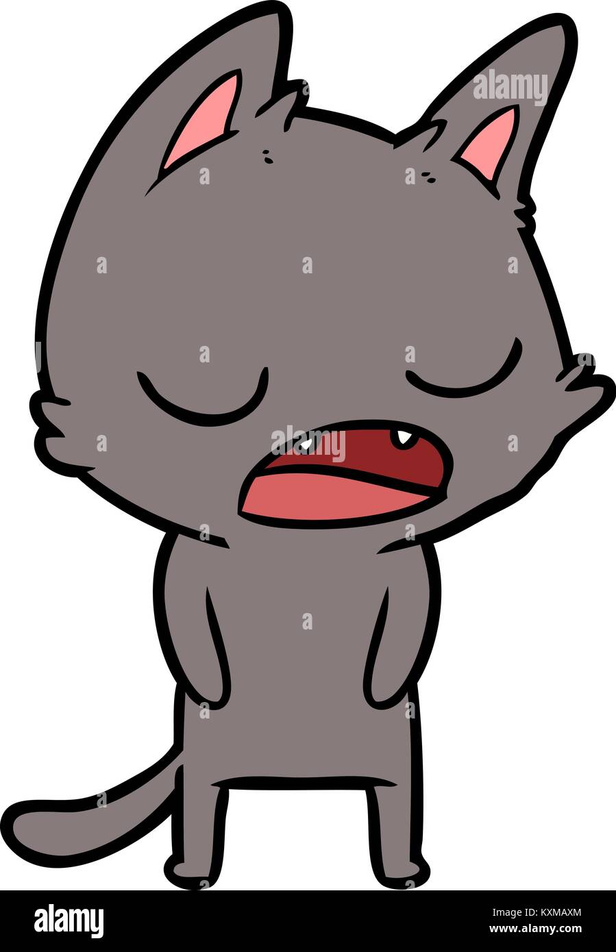 talking cat cartoon Stock Vector Image & Art - Alamy