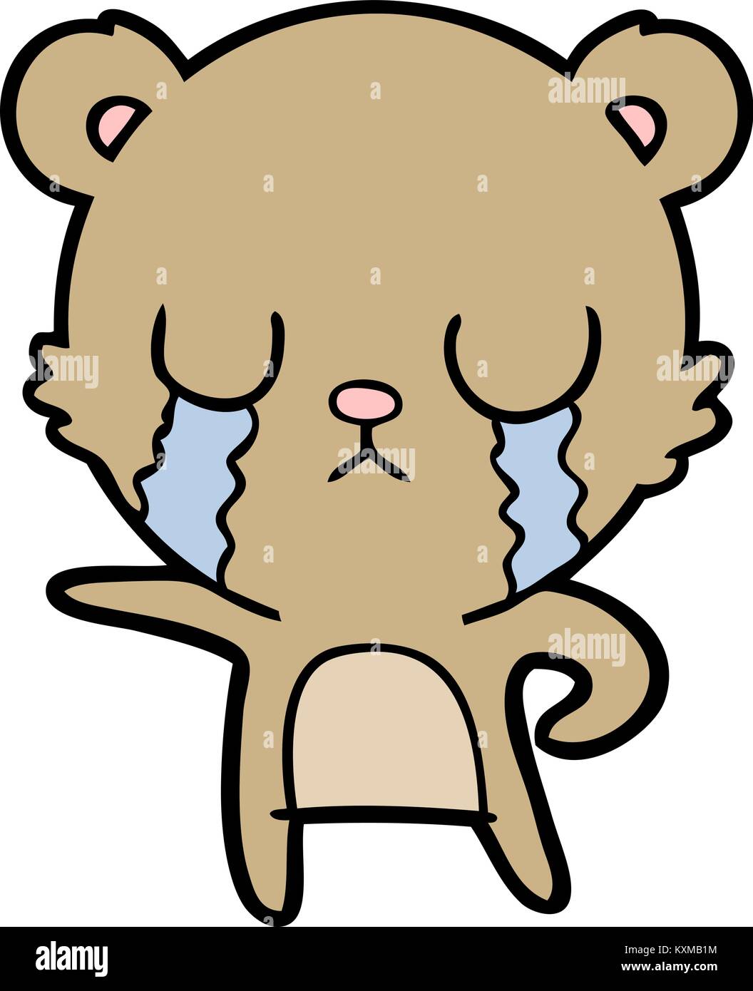 crying cartoon bear Stock Vector Image & Art - Alamy
