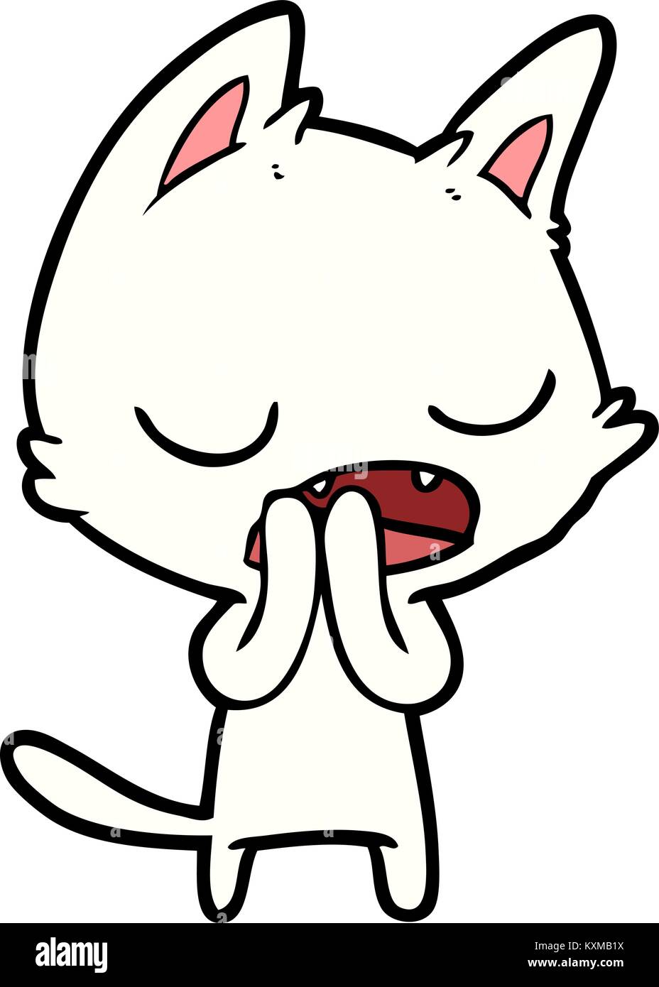 talking cat cartoon Stock Vector Image & Art - Alamy