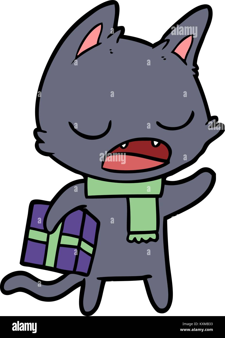 talking cat cartoon Stock Vector Image & Art - Alamy