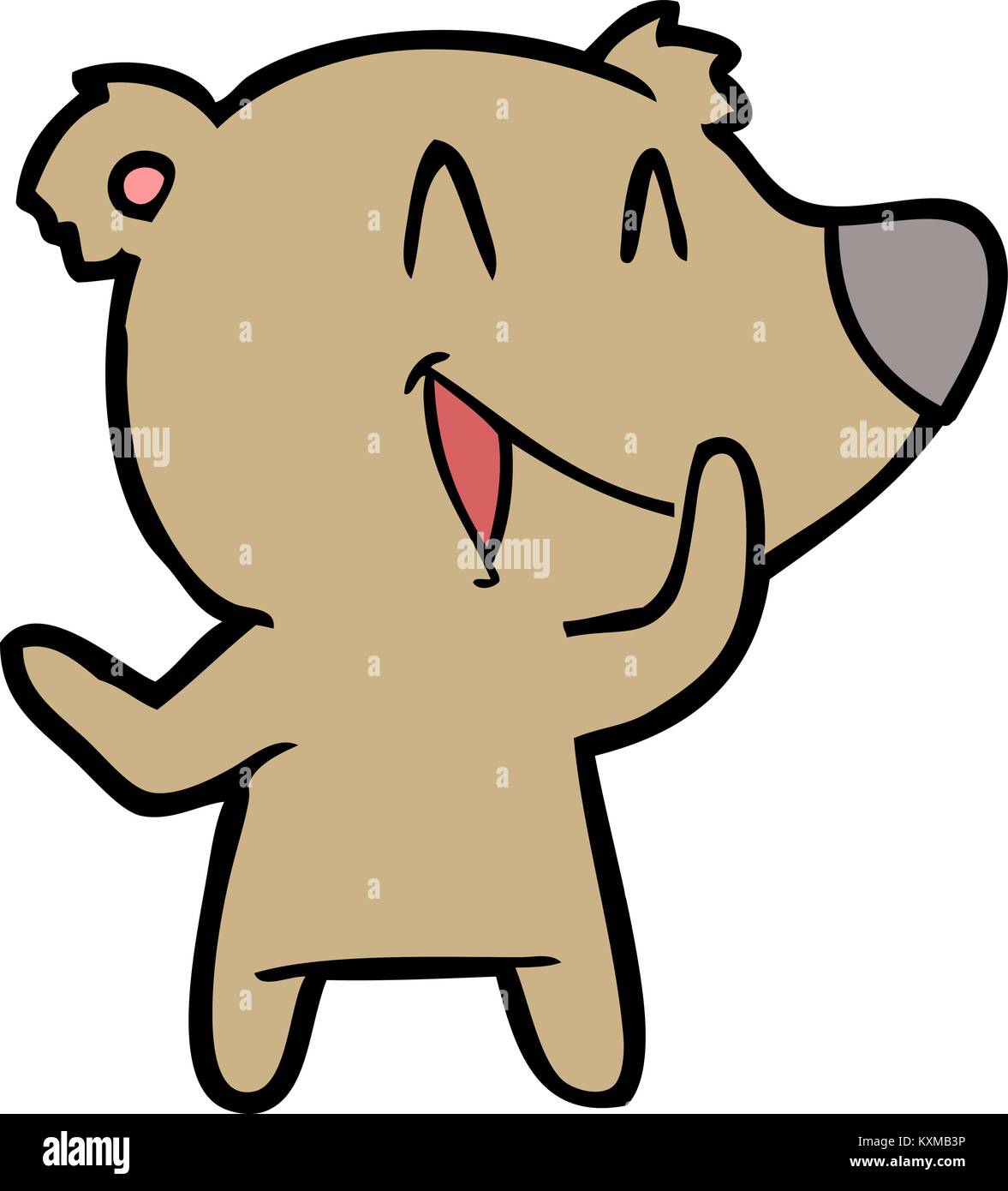 laughing bear cartoon Stock Vector Image & Art - Alamy