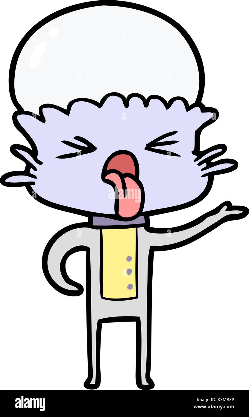 disgusted cartoon alien Stock Vector Image & Art - Alamy