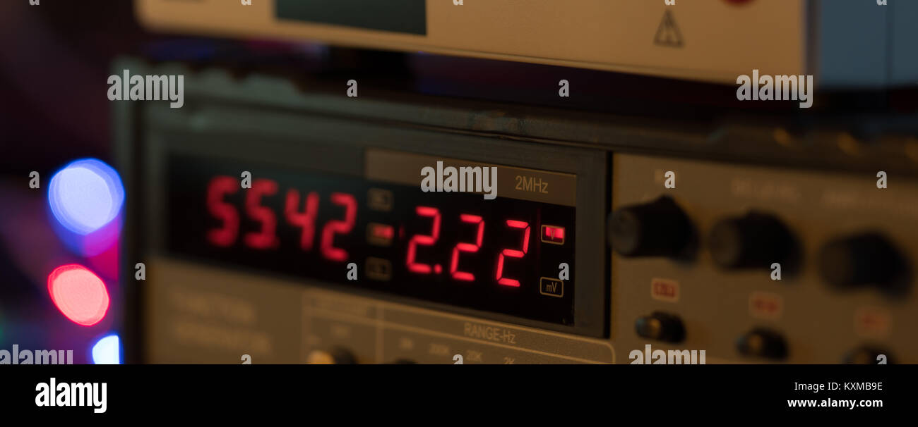 display of electronic measuring instrument Stock Photo - Alamy