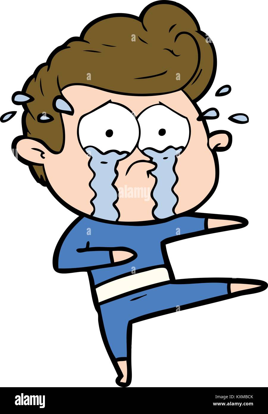 cartoon crying dancer Stock Vector Image & Art - Alamy