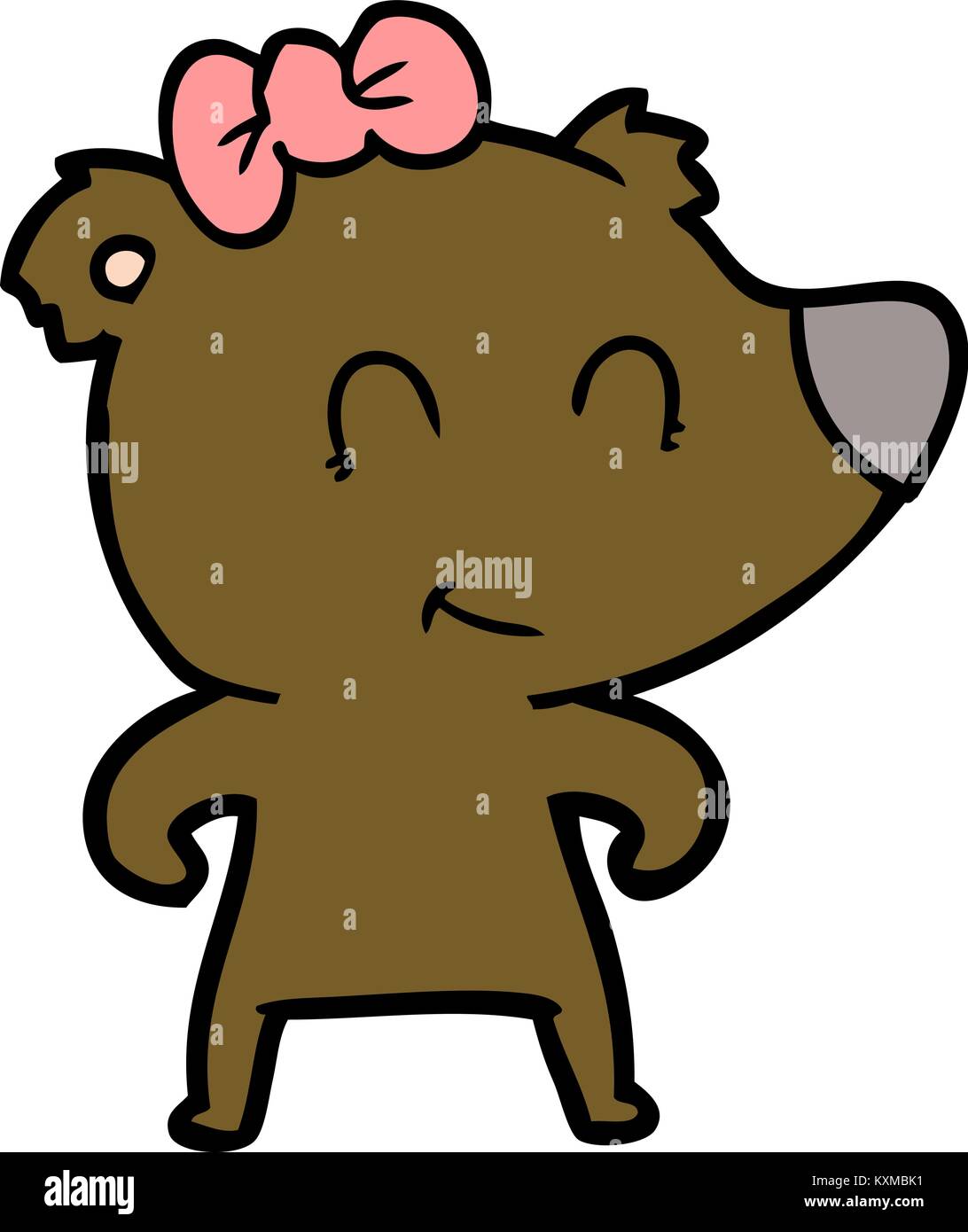 female bear cartoon Stock Vector Image & Art - Alamy