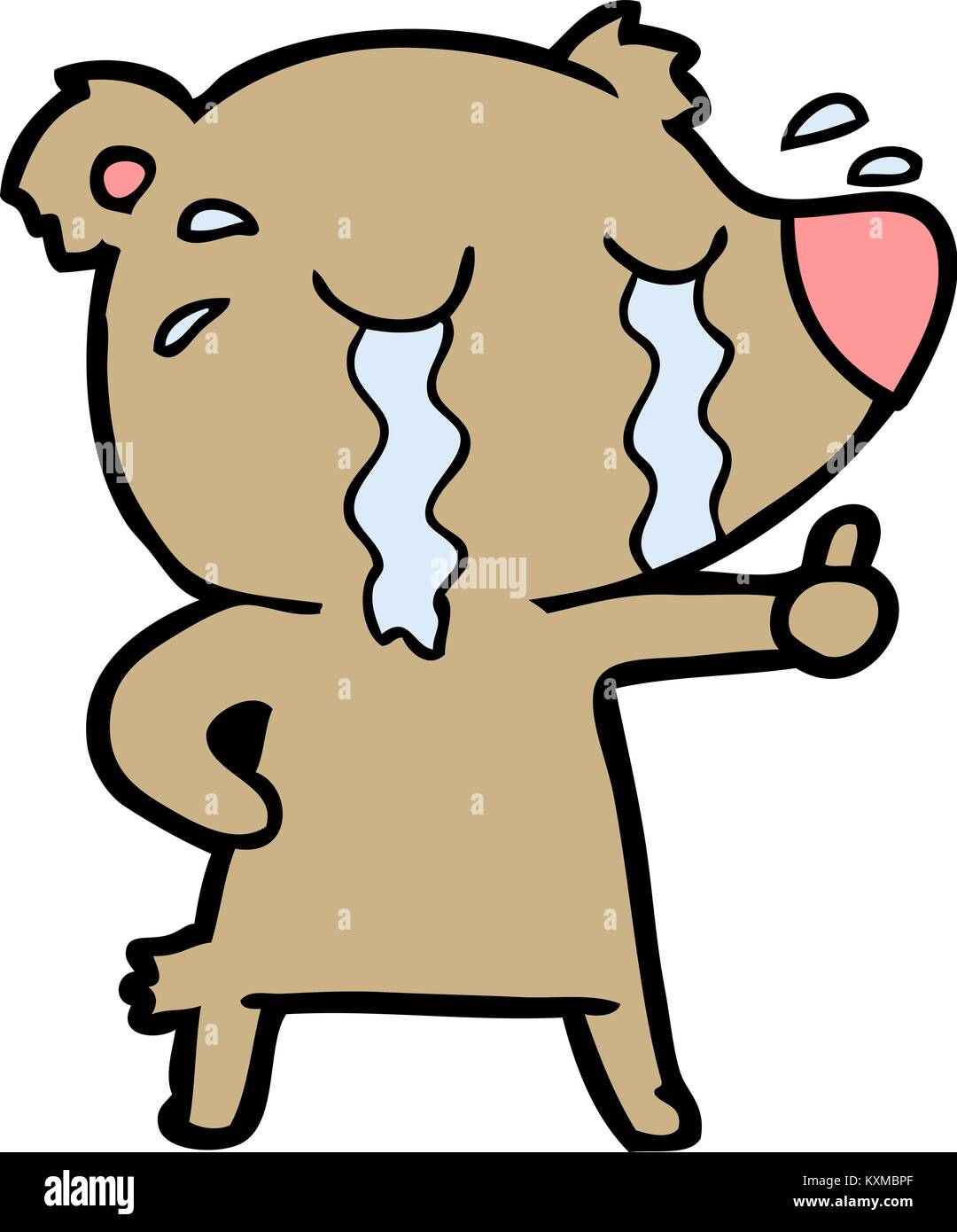 cartoon crying bear Stock Vector Image & Art - Alamy